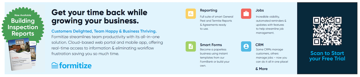 Formitize - Latest features - Professional Pest Manager
